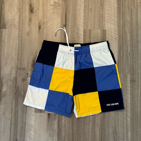 Aime Leon Dore | Swim | Aime Leon Dore Patchwork Swim Trunks | Poshmark